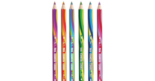 LAPIS DE CORES RAINBOW COLORS JUMBO HEXAG.